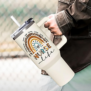 TAMUNBEE Nurse Gifts For Women - Nurse Week, Appreciation, Birthday, Christmas, Mothers Day Gifts for Nurses - Tumbler 40oz With Handle & Straw