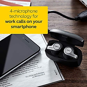 Jabra Elite 65t Earbuds – Alexa Built-In, True Wireless Earbuds with Charging Case, Titanium Black – Bluetooth Earbuds Engineered for the Best True Wireless Calls and Music Experience