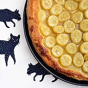 Maia Ming Designs | EVA Serving Platter | Black Matte Stoneware | Modern Tea Tray with Ergonomic Rim | Inspired by Eva Zeisel | Design Award