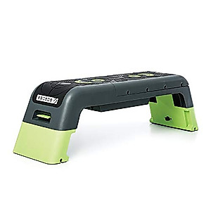 Escape Fitness Multi Purpose Fitness Station Deck for Step, Weight Training, Bootcamps, and More with Backrest and Storage Bin, Black