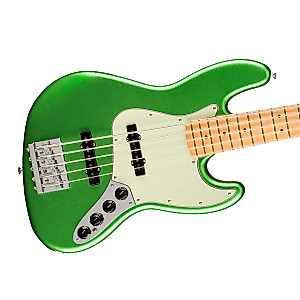 Fender Player Plus 5-String Jazz Bass, Cosmic Jade, Maple Fingerboard