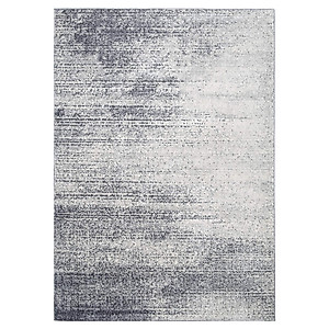 Antep Rugs Florida Collection Distressed Modern Abstract Polypropylene Indoor Area Rug (Grey, 5' x 7')