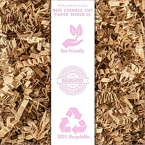MagicWater Supply Crinkle Cut Paper Shred Filler (1/2 LB) for Gift Wrapping & Basket Filling - Kraft