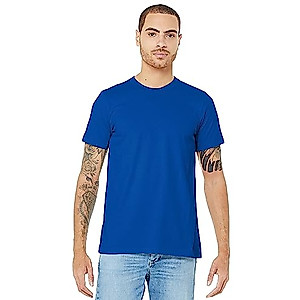Bella+Canvas Unisex Jersey Short Sleeve Tee, True Royal, X-Large