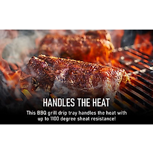 TYH Supplies 10 Pack Drip Tray Liners for Traeger Ranger/Scout Grill | Compatible with TFT18KLD | Disposable Aluminum BBQ Tray for Catching Grease | 10.51 x 13.98 Inch