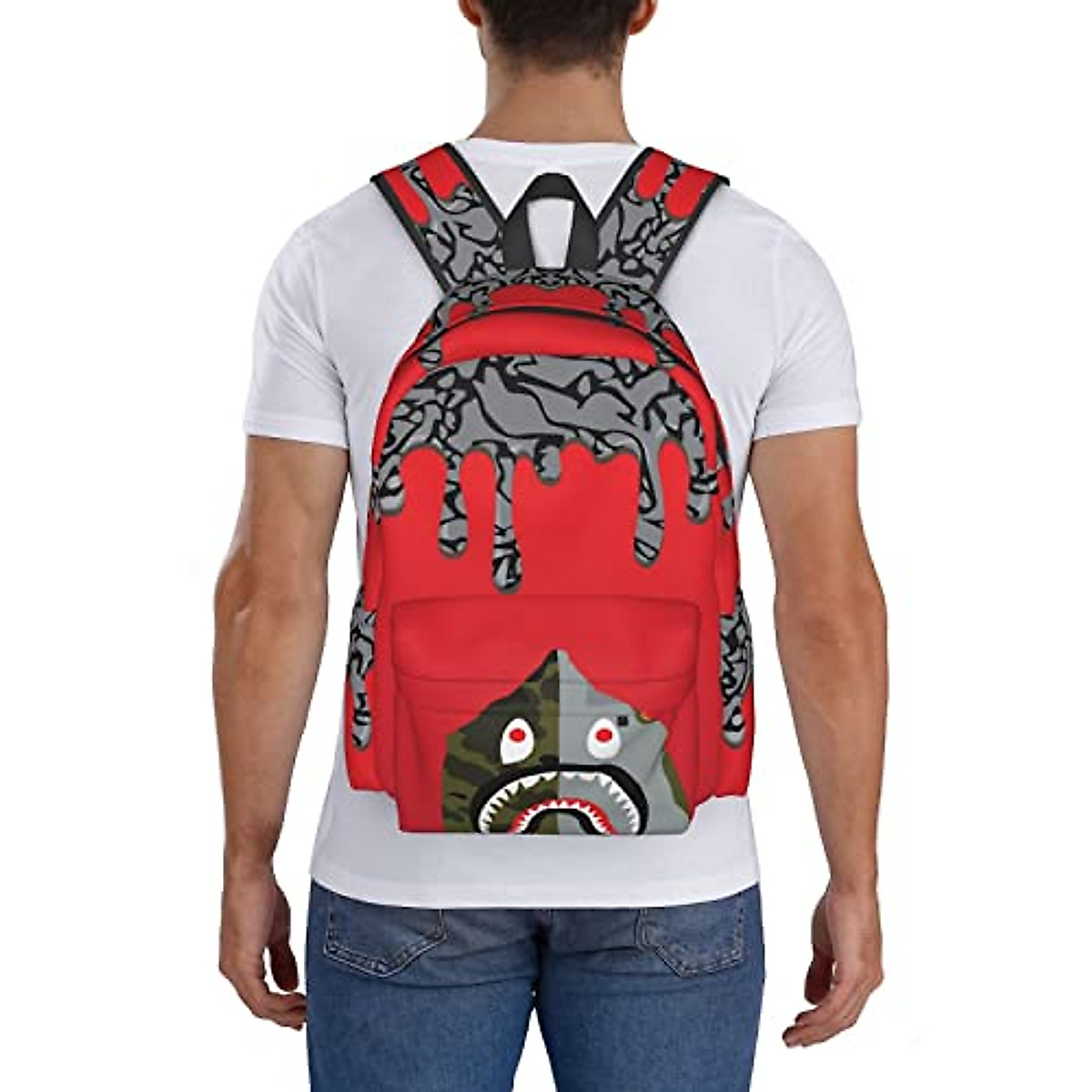 Piduwai Fashion Camo Backpack Laptop Backpack Travel Bag Casual Daypack Hiking Bag 16.9Inch School begin Gifts