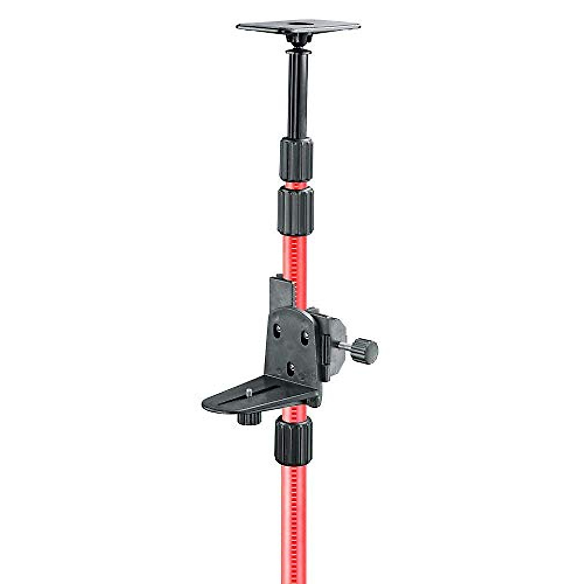 Firecore 13 Ft./4m Telescoping Pole with 1/4-Inch by 20-Inch Laser Mount, Adjustable Laser Level Mounting Pole for Rotary and Line Lasers-FLP400A