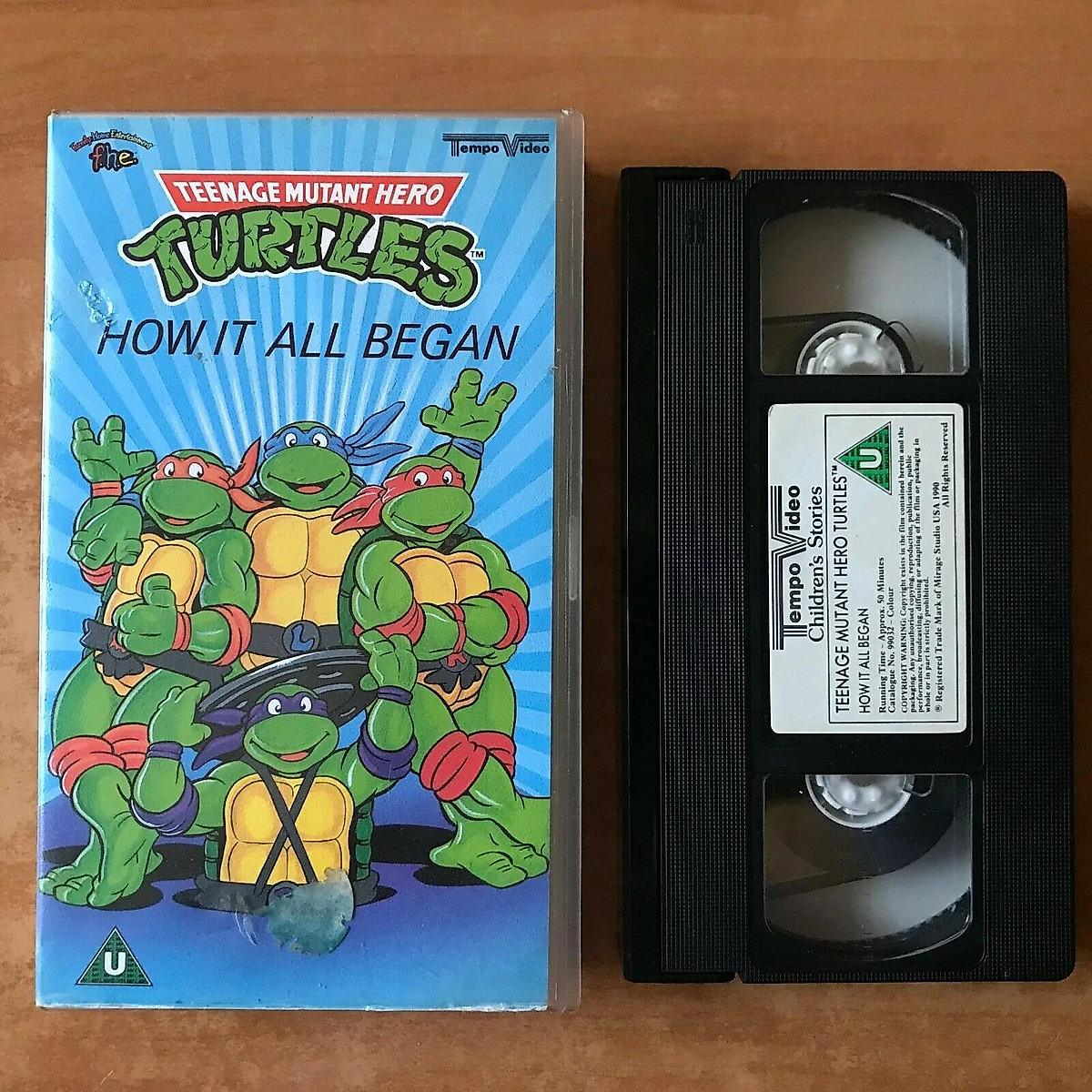 Teenage Mutant Hero Turtles: How It All Began [Tempo Video] Children's - Pal VHS