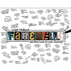 Personalized Farewell Party Guestbook Alternative, Goodbye party, Going away gift