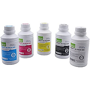 USA CALCA DTF Ink Bundle DTF Ink Refill for Inkjet Printers Heat Transfer Film Printing Ink Water-Based DTF Inks (500ml M)