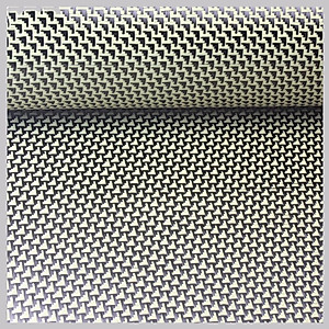 GatherTOOL 260g/m2 Aramid 1500D Carbon 3K Fiber Hybrid Woven Fabric Plane Pattern 1Meter Width (Color : 100cm Width, Size : 50cm)