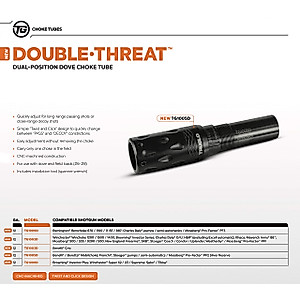 TRUGLO 12 Gа Double-Threat CNC-Machined Dove Choke Tubes | Quickly Adjust for Long-Range Passing Shots or Close-Range Decoy Shots, Winchester