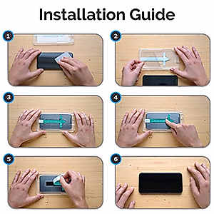 Power Theory Designed for iPhone 6 and 6s Screen Protector Tempered Glass [9H Hardness], Easy Install Kit, 99% HD Bubble Free Clear, Case Friendly, Anti-Scratch, 2 Pack (iPhone 6s & 6)