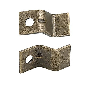 Qlvily 20PCS Table Top Fasteners, Z Clips for Table Tops, Wood Table Top Fasteners, Include 20 Screws