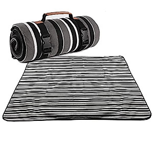 apollo walker Extra Large Picnic Blanket Camping Mat 80x 60 inches with Waterproof Backing for Family Picnic,Concerts,Park,Travel,Grass