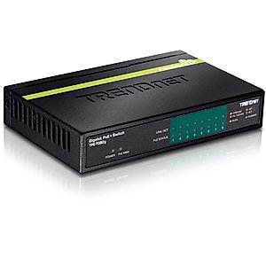 TRENDnet 8-Port GREENnet Gigabit PoE+ Switch, 61W PoE Budget, 16Gbps Switching Capacity, Plug N Play, TPE-TG82G (Renewed)