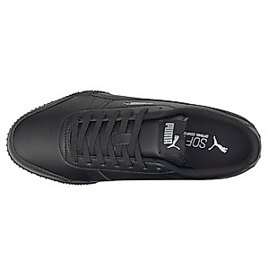 PUMA Womens Bella Sneaker, Black Black, 6.5
