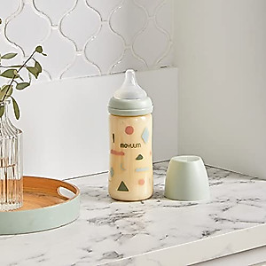 MOYUUM PPSU All in One Feeding Bottle, Cloud Edition, 9oz, Sage (No Nipple Included)