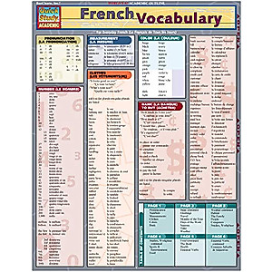 French Vocabulary QuickStudy Laminated Reference Guide (QuickStudy Academic)