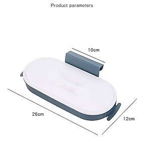 yuanxue 2Packs ABS Hanging Trash Bag Holder with Lid Over The Cabinet Door Cupboard Waste Garbage Trash Rack Hanger Multi-Purpose Storage Bag Holder for Kitchen Food Fruit Rubbish (Pink)