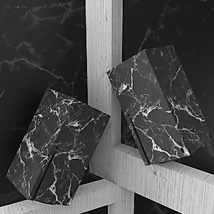 PlayVital Black White Marble Effect Custom Vinyl Skins for Xbox Core Wireless Controller, Wrap Decal Cover Stickers for Xbox Series X Console Controller