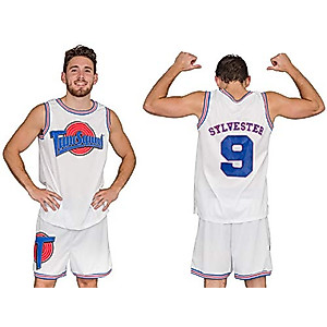 Space Jam Tune Squad Basketball Jersey (X-Large, Sylvester)