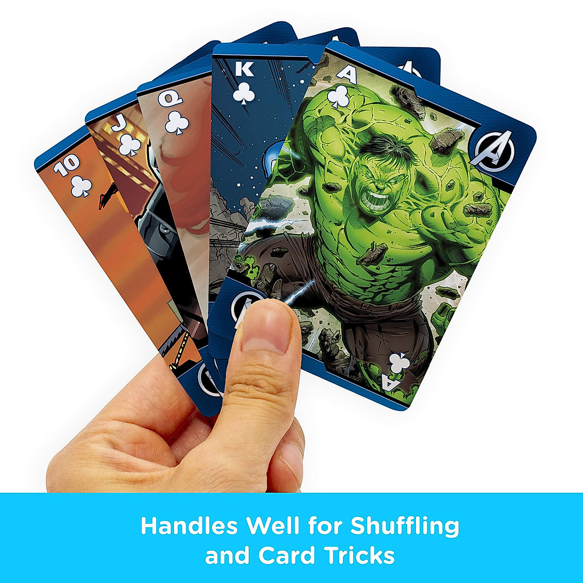 AQUARIUS Marvel Avengers Playing Cards - Avengers Themed Deck of Cards for Your Favorite Card Games - Officially Licensed Marvel Comics Merchandise & Collectibles