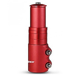catazer Bicycle Handlebar Extension Bike Stem Riser MTB Fork Stem Extender Adapter for 1-1/8" 28.6mm Fork Mountain Bike, Road Bike, MTB BMX Folding bike (Red)