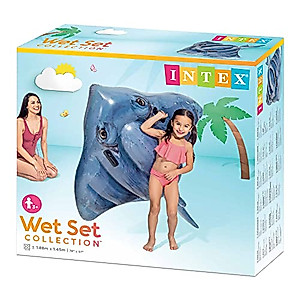 Intex Stingray Ride-On Inflatable Swimming Pool Beach Float Toy -57550NP
