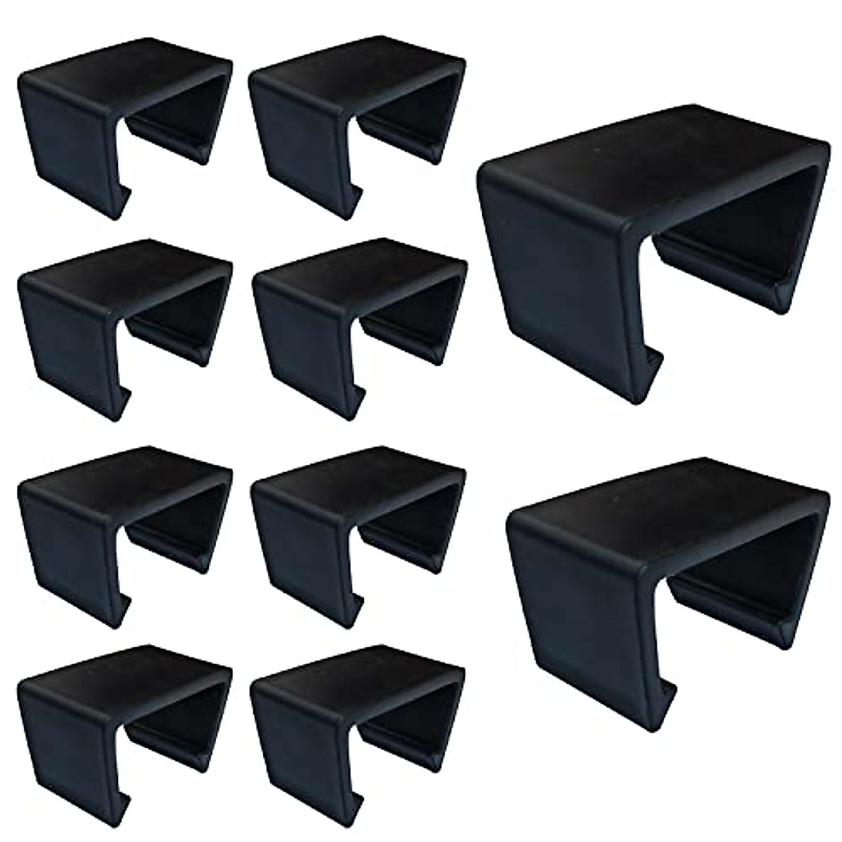 10 Pieces Outdoor Patio Furniture Clips Sectional Couch Sofa Funiture Clips Wicker Rattan Furniture Alignment Connector Wicker Chair Fastener Clips Connect The Sectional or Module Outdoor Couch Black