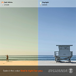 SYLVANIA LED TruWave Natural Series Ceiling Fan / Fixture Light Bulb, 60W A15 Daylight Medium Base, Dimmable, Soft White