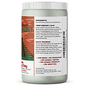 Aztec Secret – Indian Healing Clay 2 lb – Deep Pore Cleansing Facial & Body Mask – The Original 100% Natural Calcium Bentonite Clay – New Version 2