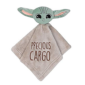 Lambs & Ivy Star Wars Mandalorian Baby Yoda Wearable Blanket/Lovey Gift Set 2pc