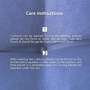 Thicken Patio Rocking Chair Cushion with 6 Ties,High Back Recliner Chair Lounger Cushion,Relax Chair Pad Mat Swing Bench Seat Cushion Blue D 125x48cm(49x19inch)