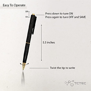64GB TCTEC Digital Voice Recorder, 1040 Hours Recording Capacity, Voice Activated Recorder with Microphone and Playback, Elegant Design Handpiece, Recorder for Work Study Ideas…