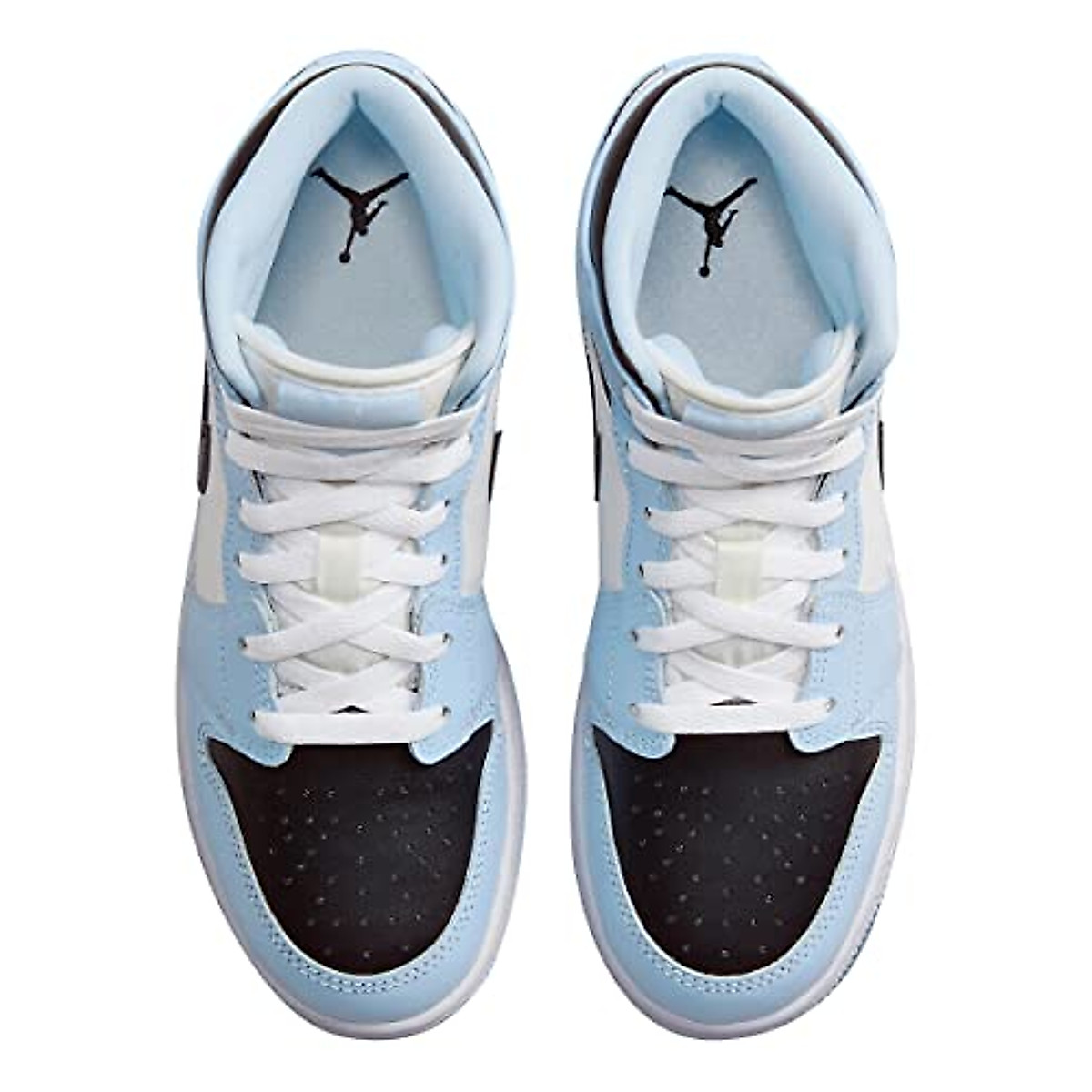 Nike Kids Air Jordan 1 Retro High OG GS Basketball Shoe, Ice Blue/Black Sail-white, 7 Big Kid