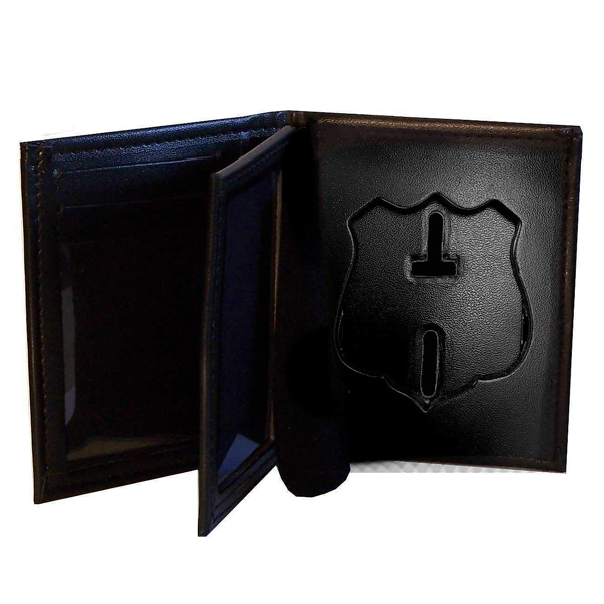 Houston Police Hidden Badge Wallet (Cutout DK847, 2.73 inches tall)