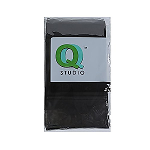 QQ Studio 100PCS Matte Double-Sided Colored Stand-Up Resealable QuickQlick™ Bags (8.5x13cm (3.3x5.1"), Black)