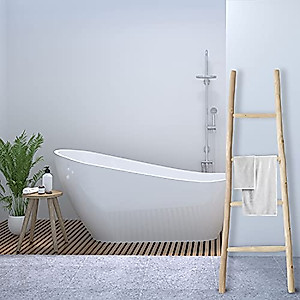 Farmers Towel Ladder, Handmade, Natural Teak, Rustic Beach House Style, 4 Rungs, Over 5 Feet Tall (63 Inches) 8.5 lbs