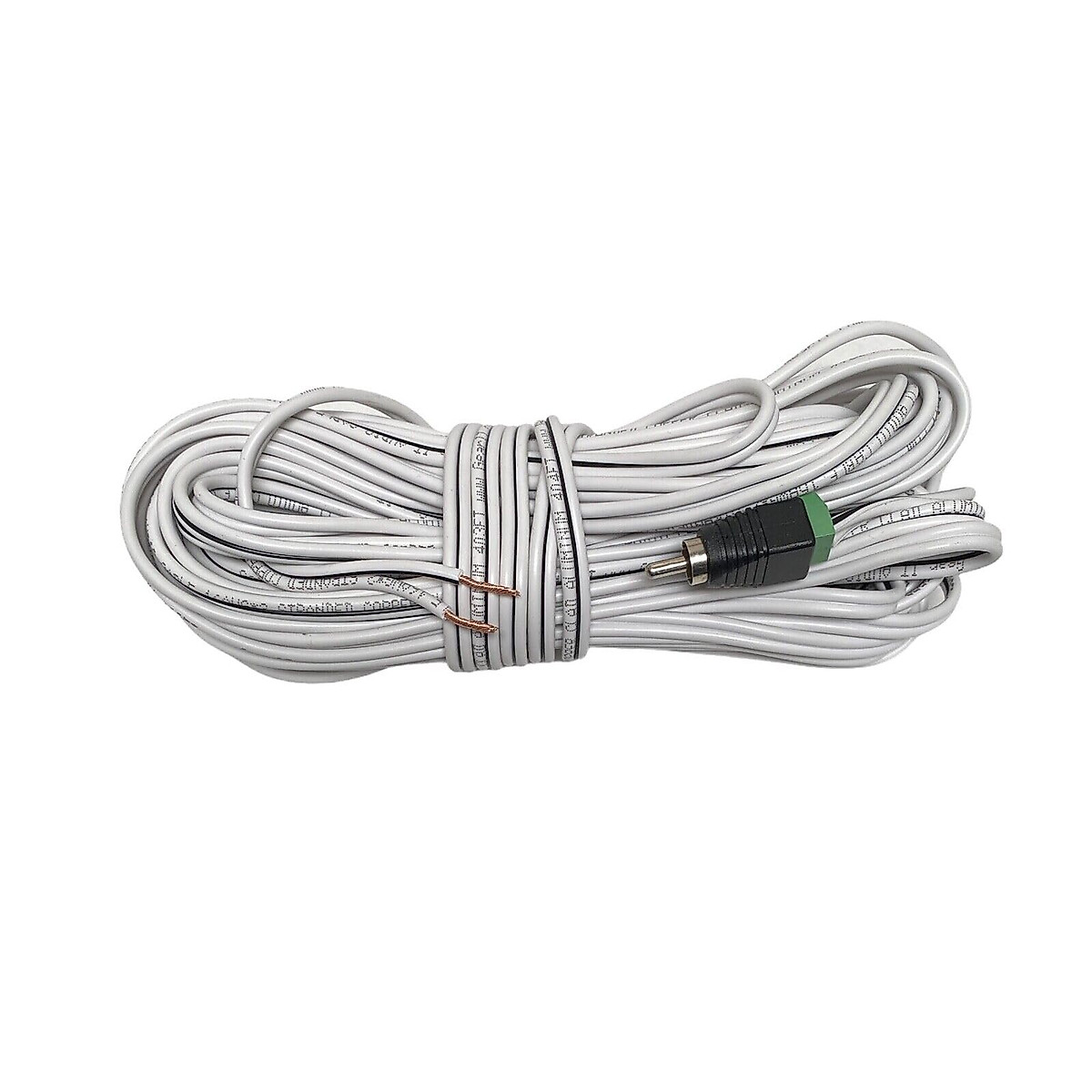 USAV Solutions Set of 5 Speaker Cable for Bose Lifestyle Acoustimass System - RCA to Bare Wire - White