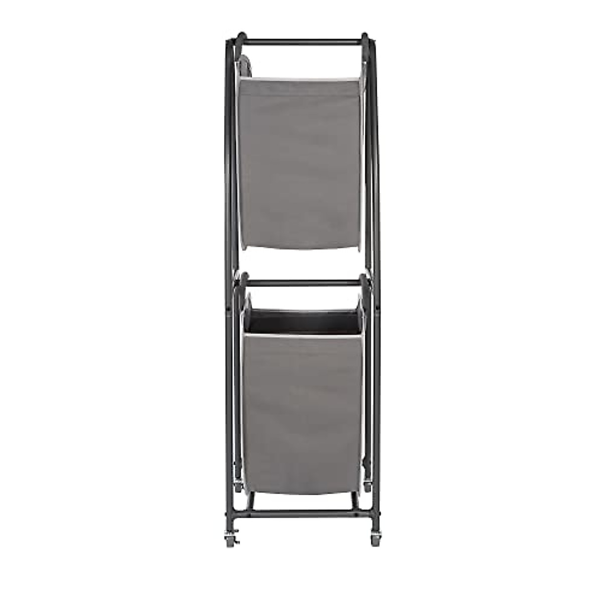 Neatfreak - 2 Tier Laundry Sorter - Laundry Hamper With Wheels & 2 x Laundry Basket Tote Bags For Dirty Clothes, Towels, Blankets, Bathroom Storage & Laundry Room Organization