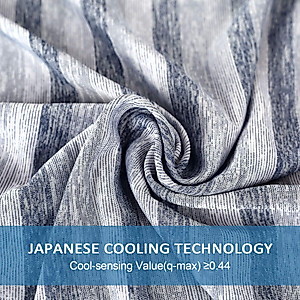 Ailemei Direct Cooling Pillowcase Set of 2, Double Sided with Hidden Zipper, Japanese Icy-Jade Fiber, Breathable and Moisture-Wicking, Easy to Clean, Machine and Hand Washable