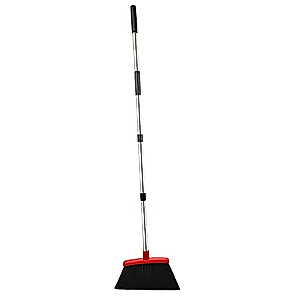 Broom Strongest 80% Heavier Duty - Outdoor Broom Indoor Broom, Angle Broom with Extendable Broomstick for Easy Sweeping - Easy Assembly & Durable, Great Use for Home Kitchen Room Office Lobby Floor