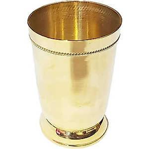 PARIJAT HANDICRAFT Brass mint julep cup with capacity 10 ounce.