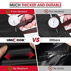 Unicook 51 Inch Grill Cover for Weber Spirit 300 and Spirit Il 300 Series Grills, Premium BBQ Grill Cover for Outdoor Grill, Heavy Duty Waterproof Fade Resistant, Compared to Weber 7139