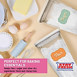 Kitchen Discovery Flour or Sugar Container with Lid and Spoon Airtight 6.5L Food Storage Container Also Retains Freshness of Cereal, Snacks and Coffee – Multipurpose Storage with Spoon