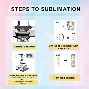 CWRIEB 8pack 20oz flat edge sublimation tumblers ，White skinny insulated Sublimation tumbler Straight Cups with Individual Gift Box, Silicone Bottom Polymer Coating for Heat Transfer （8pack 20oz）