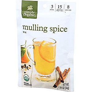 Simply Organic Mulling Spice, Certified Organic, Gluten-Free | 1.2 oz | Pack of 3