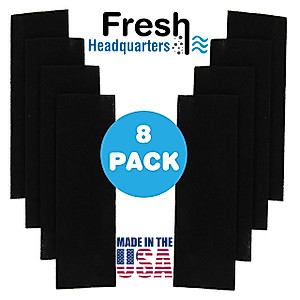 8pk Activated Carbon Replacement Filters Compatible with Germ Guardian FLT4825 HEPA Filter, AC4800 Series, Filter B