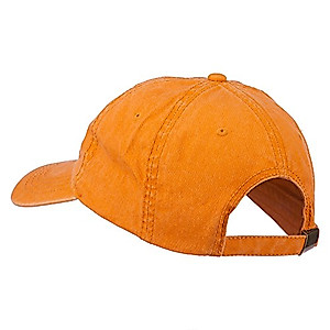 e4Hats.com Halloween Ghost Hunter Embroidered Washed Dyed Cap - Orange OSFM